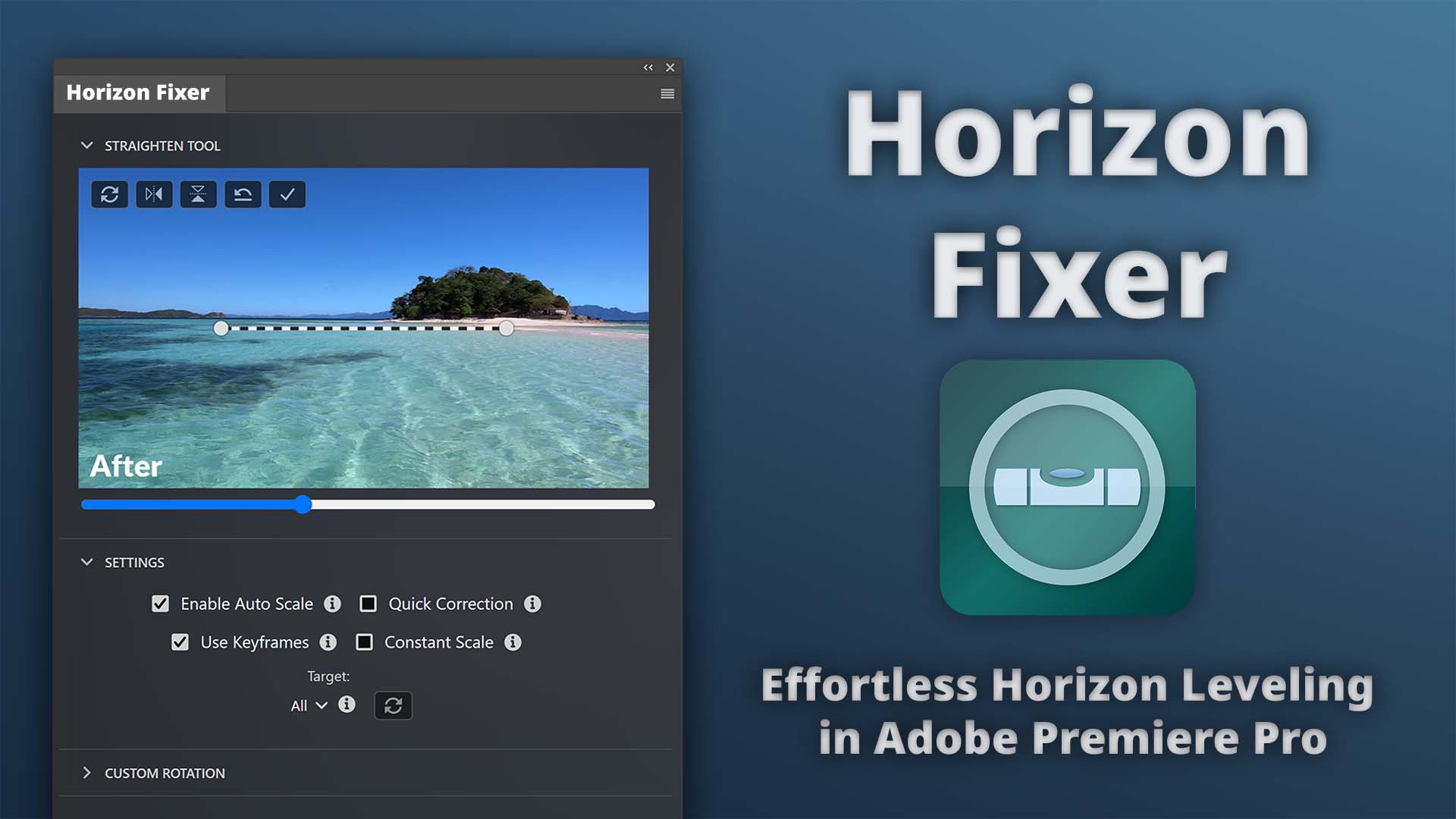 Horizont gerade ausrichten in Adobe Premiere Pro